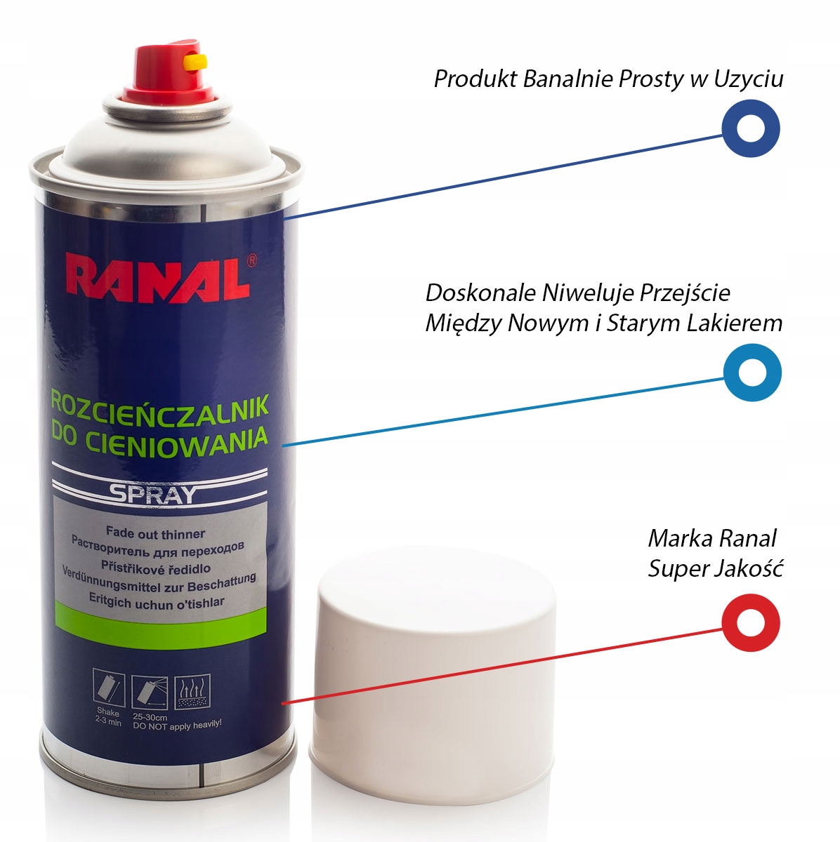 Ranal - Rozcieńczalnik Do Cieniowania Spray 400Ml - RANAL | Motoryzacja ...