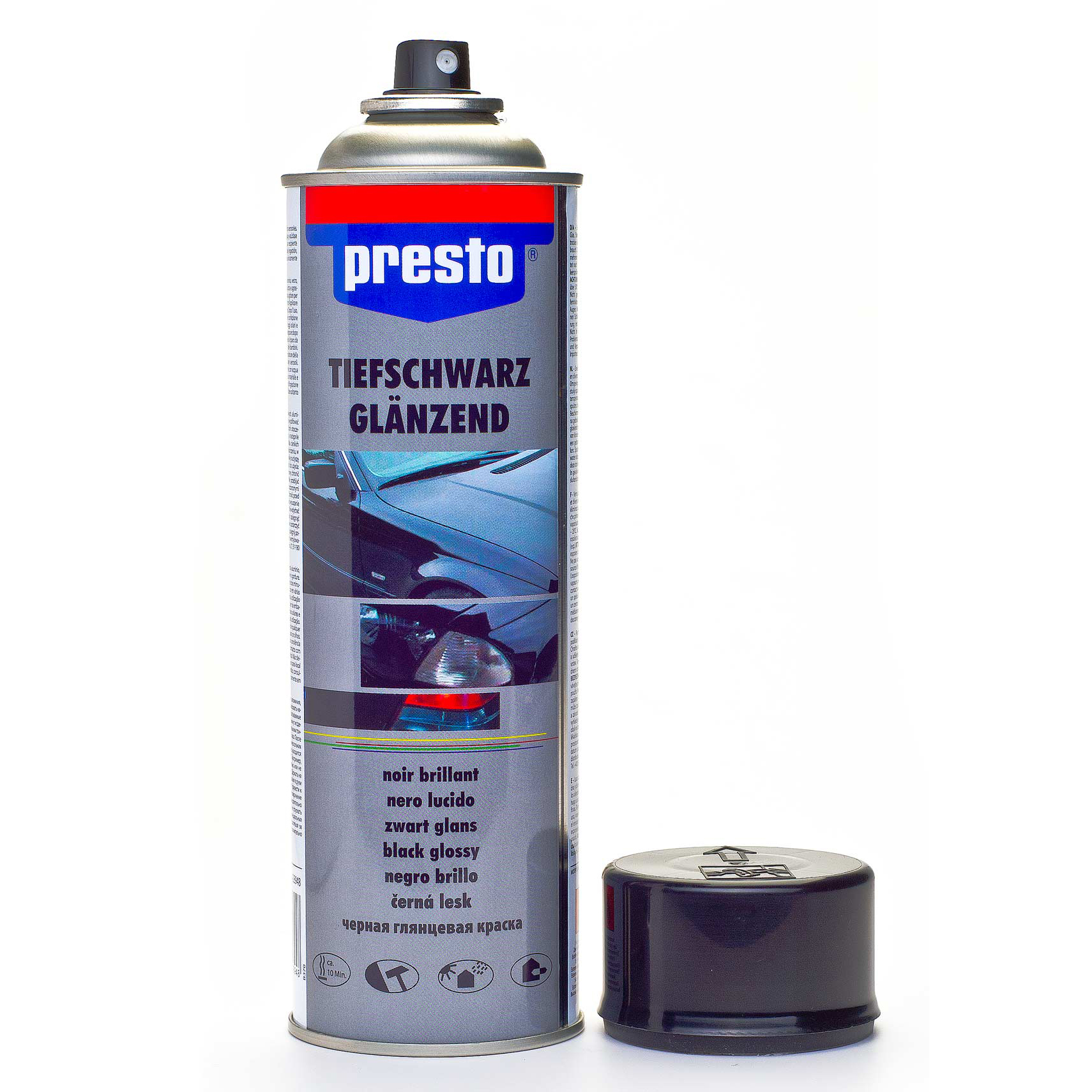 Lakier Czarny Połysk | Spray 500Ml Presto - MOTIP | Motoryzacja EMPIK