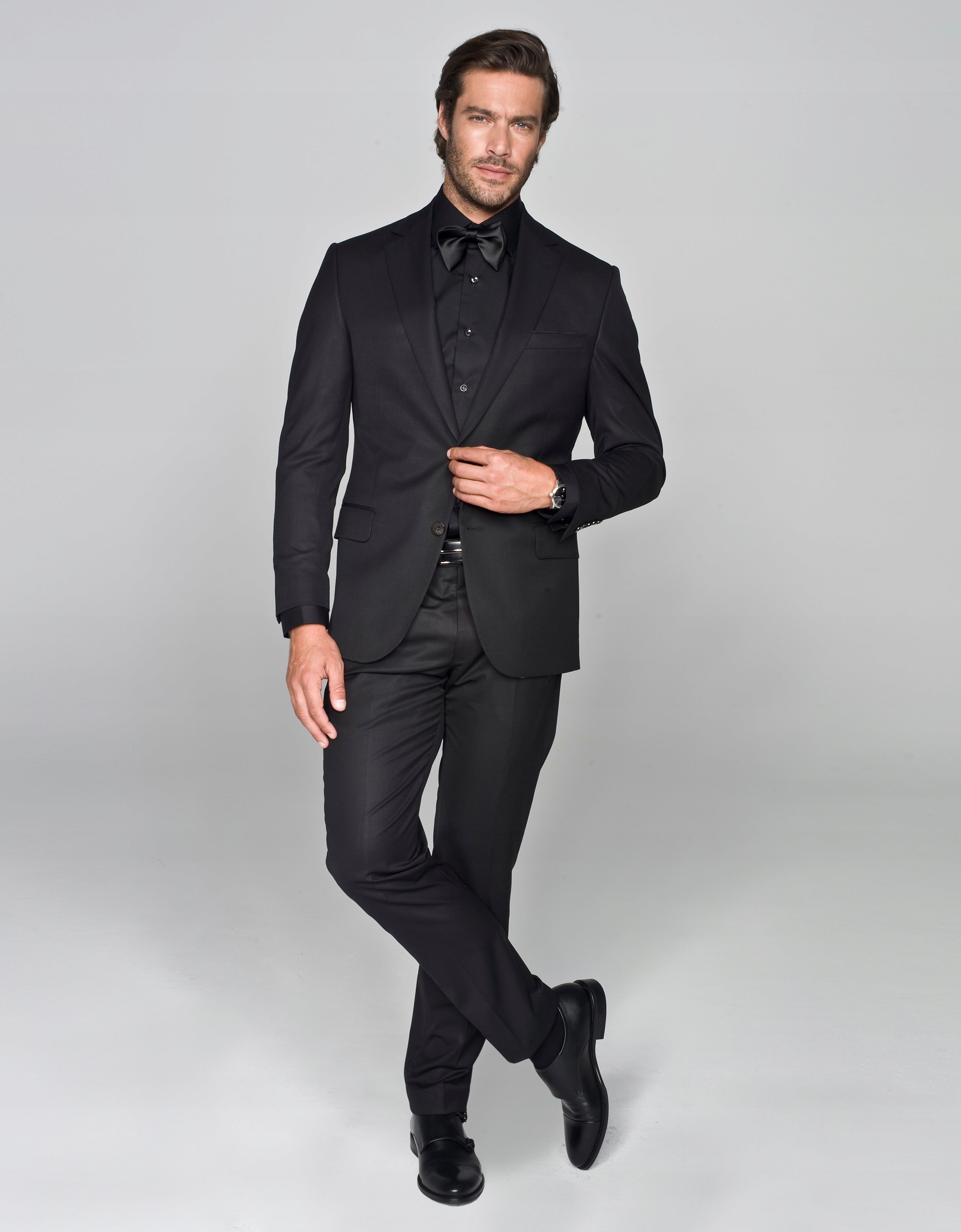 Garnitur męski oria czarny slim fit r. 176 108 96 - Borgio | Moda Sklep ...