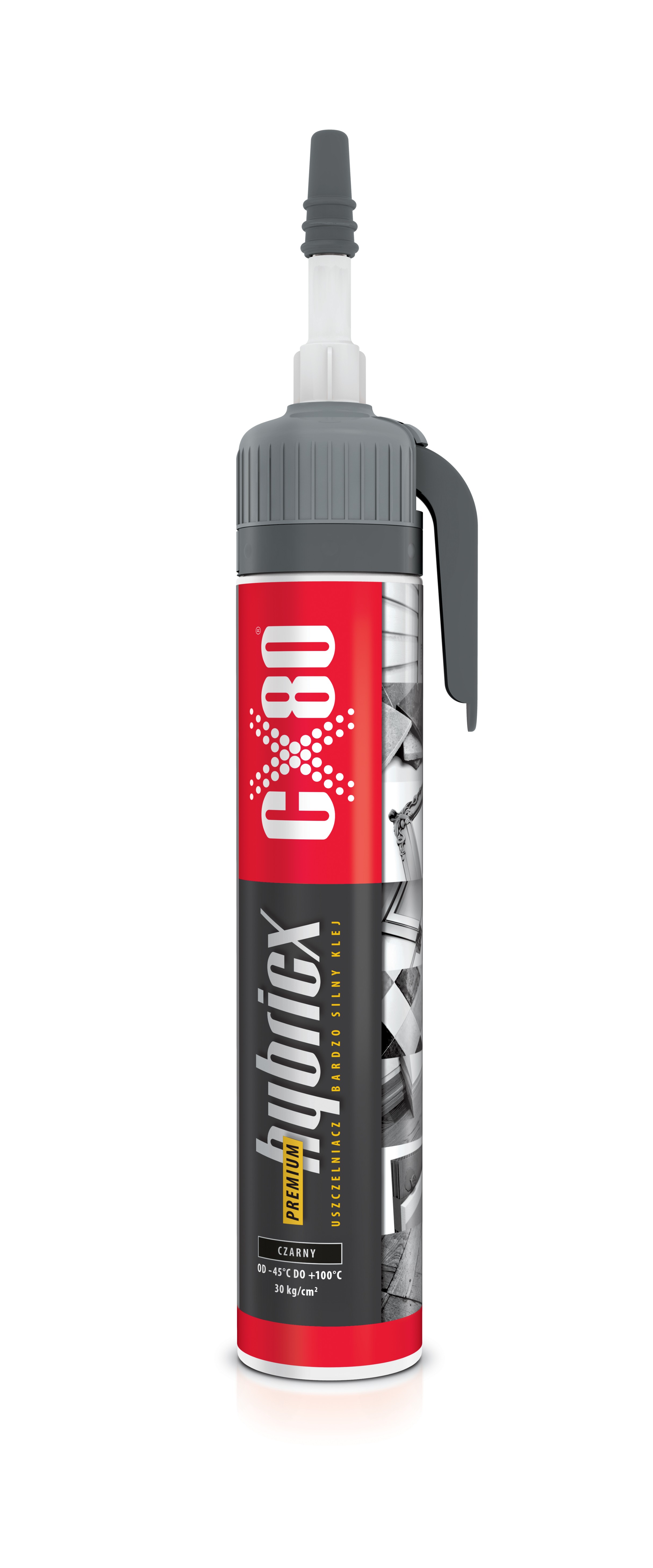 Mastic universel CX80 HYBRICX - Adhésif automobile noir 210 g x2