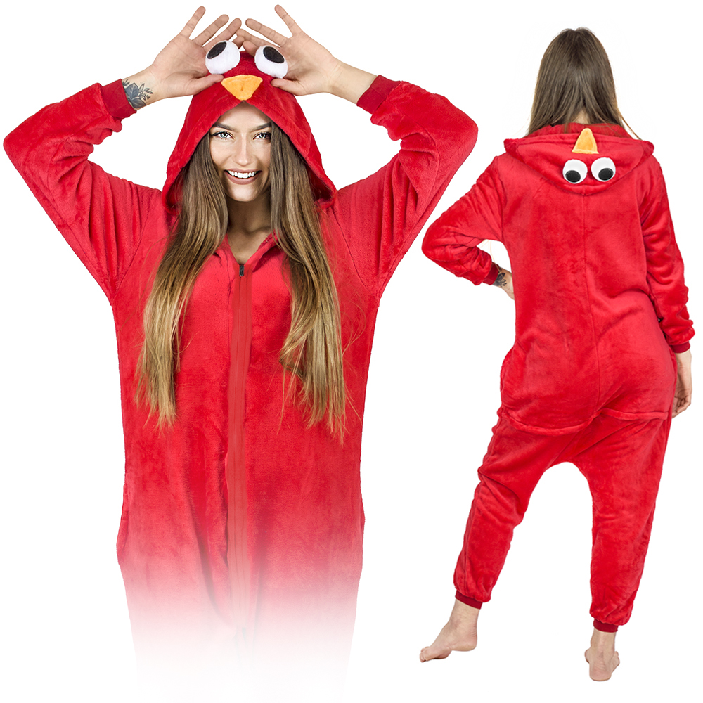 shumee Onesie kigurumi elmo topla pižama trenirka moški ženski zimski ...