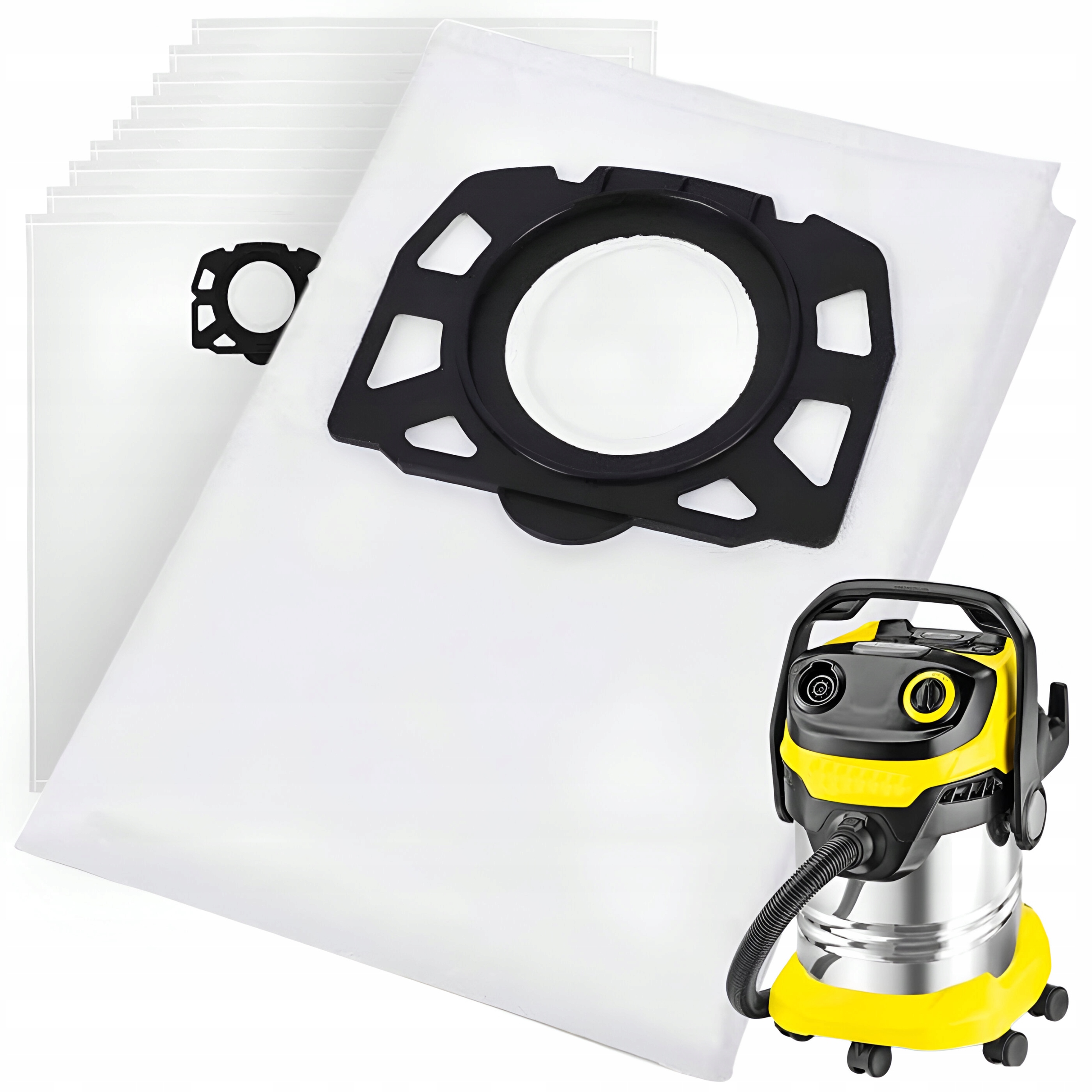 10x SACS RENFORCÉS pour ASPIRATEUR KARCHER WD4 WD5 WD6 MV4 MV5 MV6