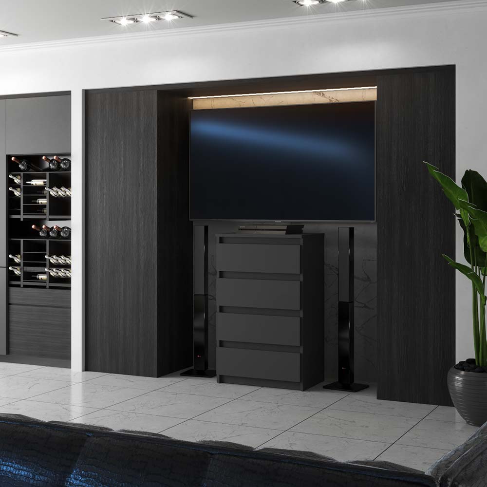 shumee Predalnik mat siva 60 CM TV kabinet pohištvo za dnevno sobo ...