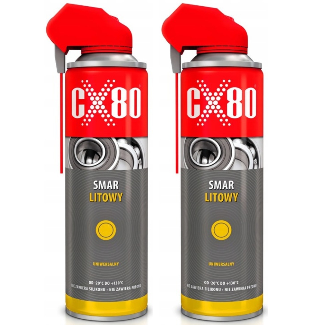 CX80 DUO SPRAY Graisse lithium-calcium pour roulements et articulations ...