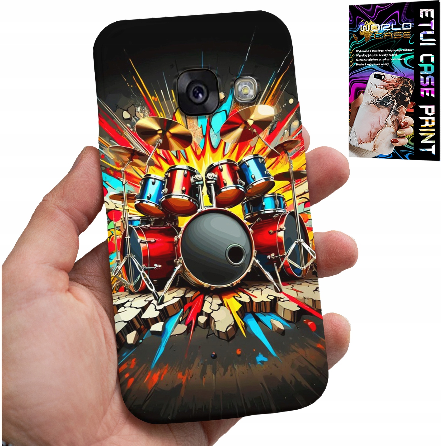 shumee OVITEK ZA SAMSUNG A5 2017 - ROCK DRUMS ROCK & ROLL + FILM ...