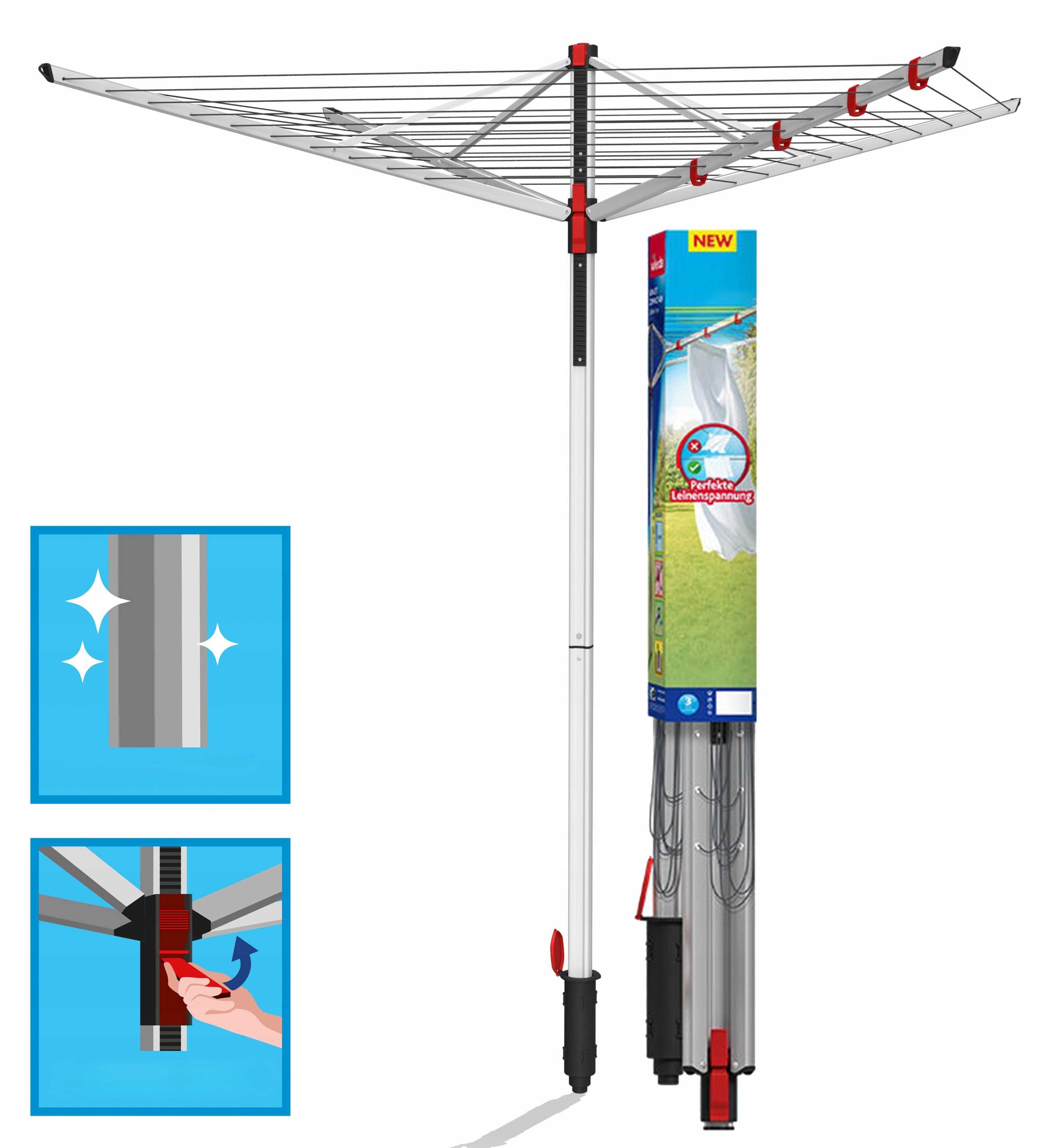 Séchoir extérieur Vileda Sun Lift Compact 40