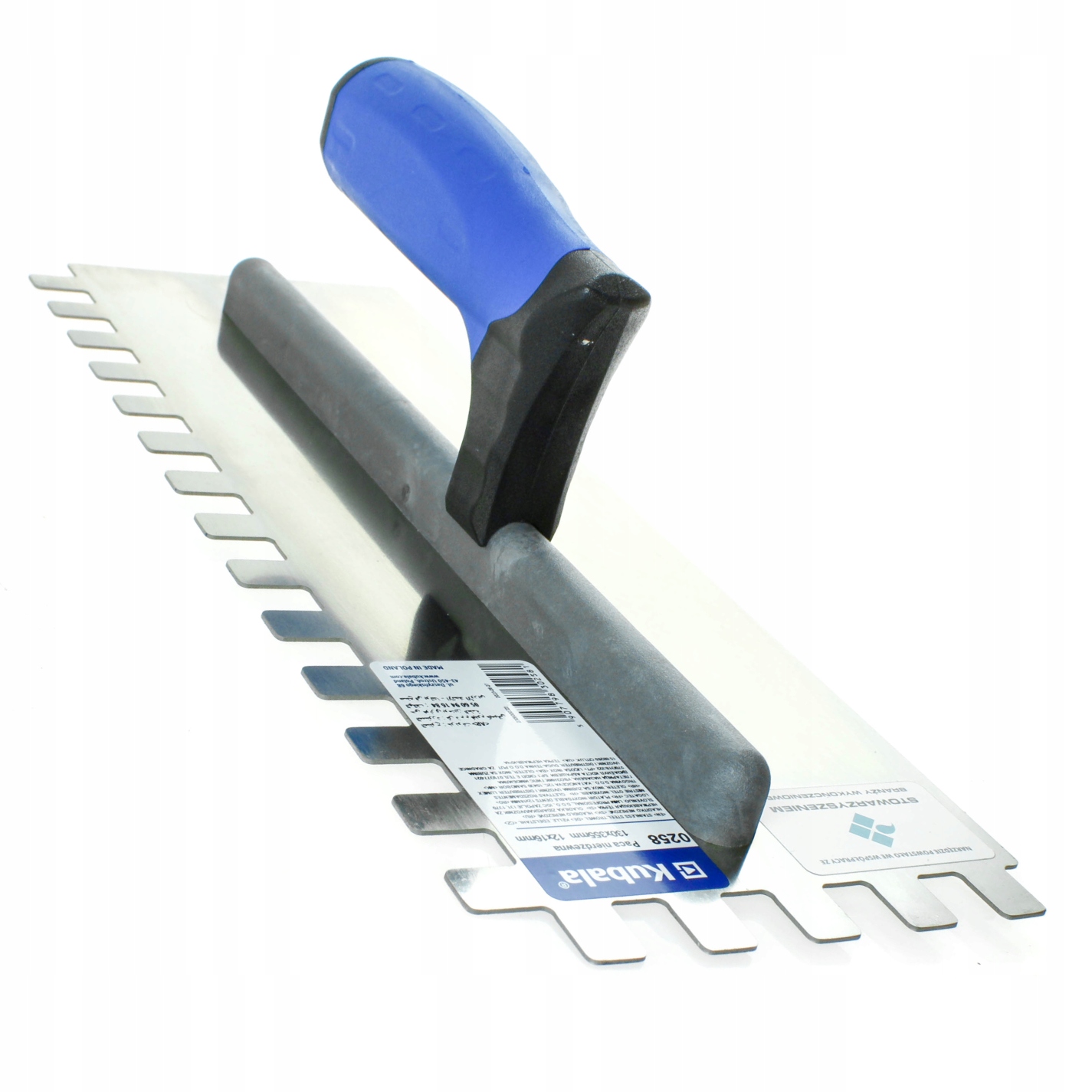 Truelle crantée KUBALA grand format 130 x 355 mm, 12 x 16 mm, référence ...