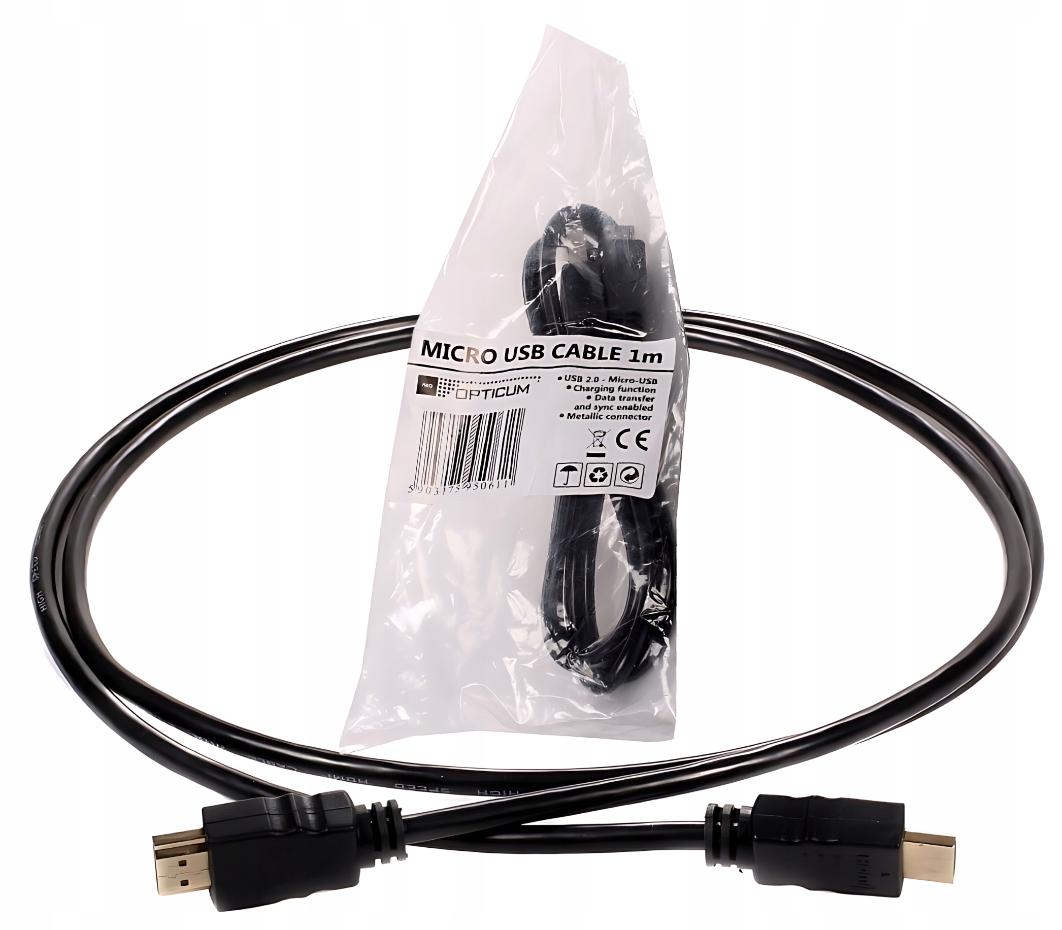 Cable micro USB 2.0 - 1 m