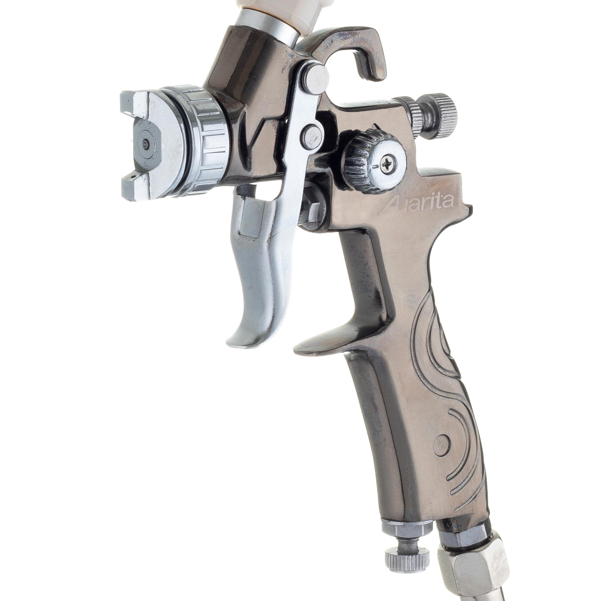 MINI PISTOLET PULVÉRISATION HVLP 1,0 MM PEINTURES AUTO 250 ML