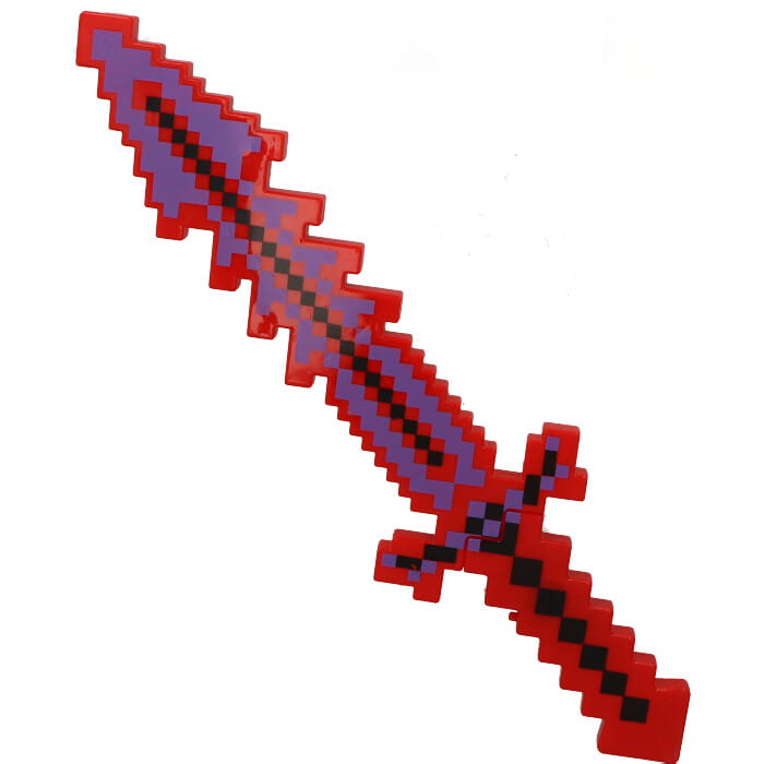 ŚWIECĄCY MIECZ MINECRAFT 62 CM Z DŹWIĘKEIM - Arena.pl