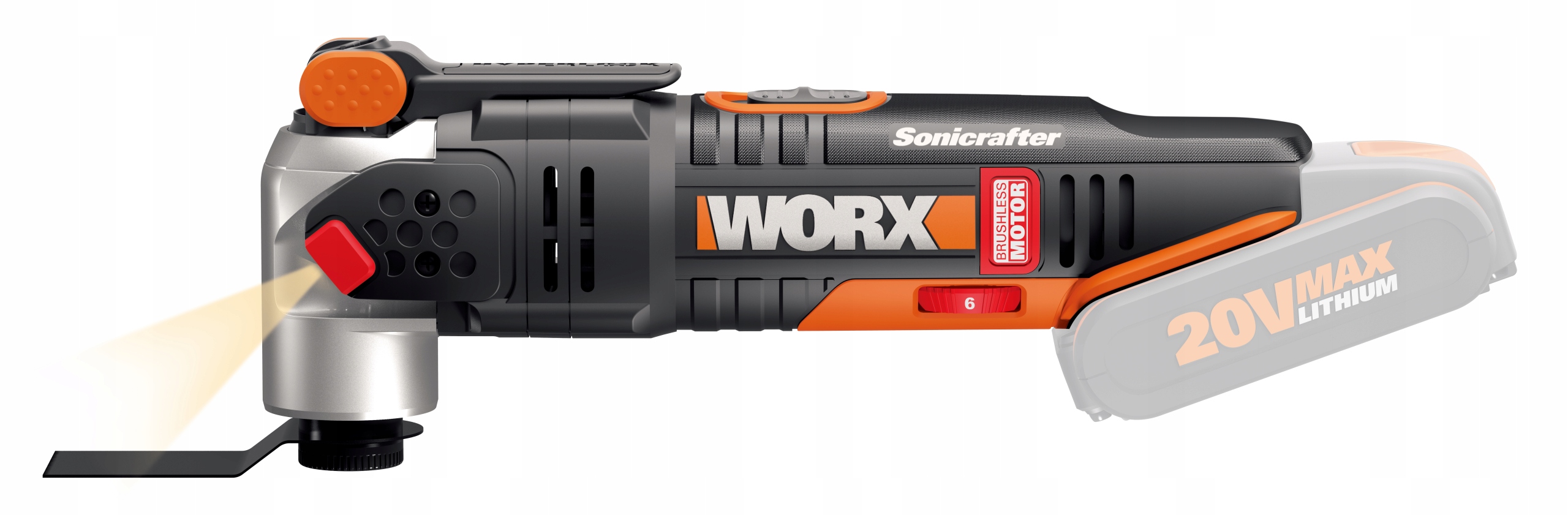 Narzędzie wielofunkcyjne Sonicrafter WORX WX693.9 + Akumulator - WORX ...