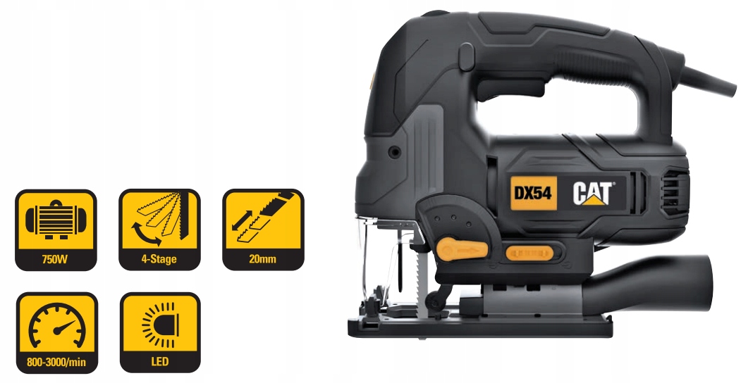 Wyrzynarka Elektryczna Cat Dx54 750W 20Mm Led - Caterpillar | Sklep ...