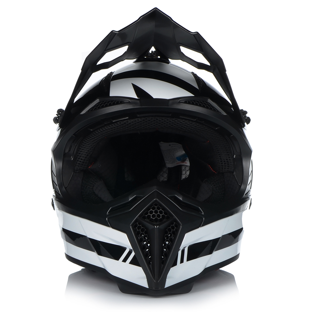 Casca moto Imx Fmx enduro, Protectie UV, Off-Road, Alb si Negru, L 59 ...