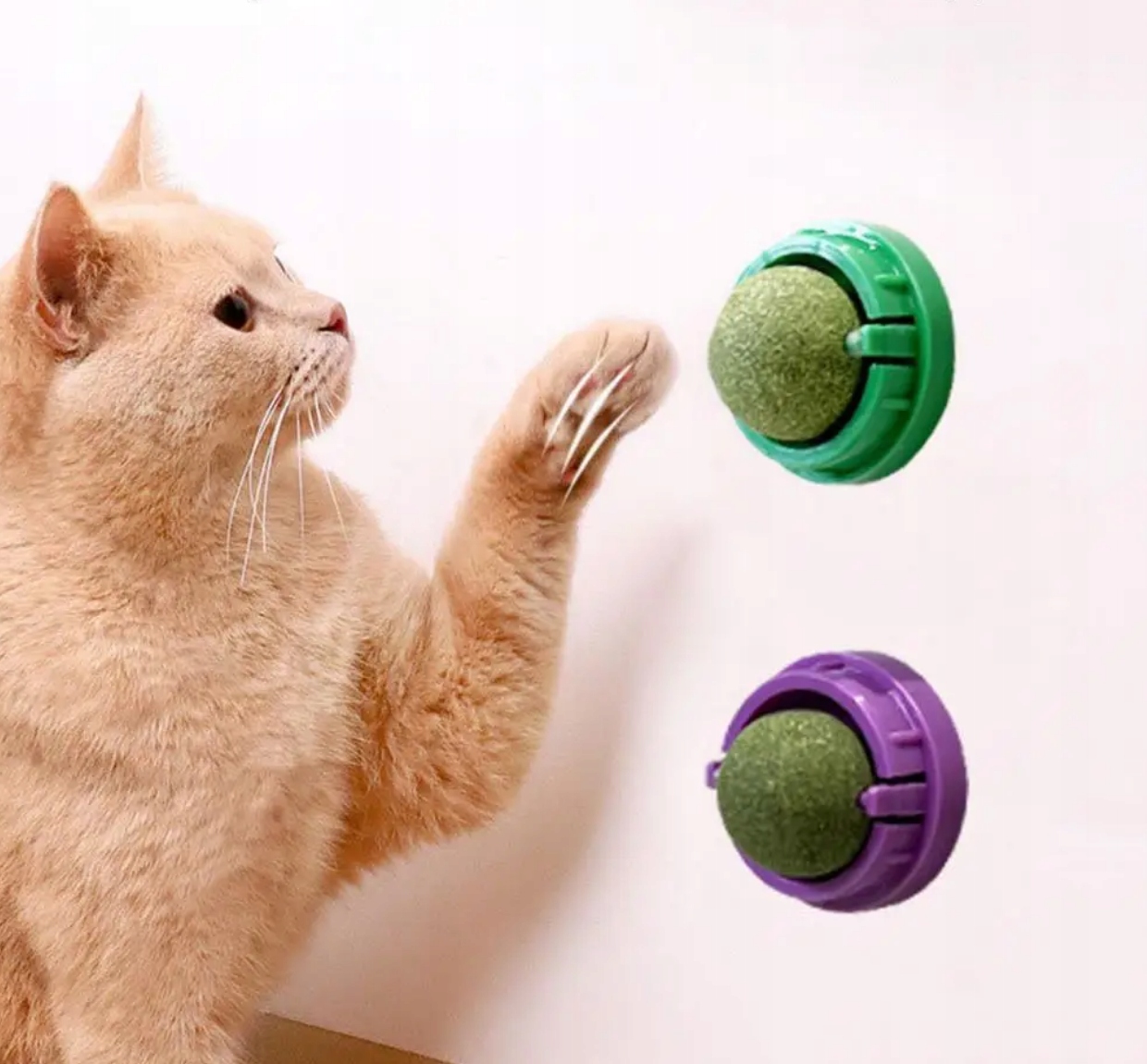 Zabawka dla kota KOCIMIĘTKA interaktywna obrotowa LIZAK w KULCE z miętą ...