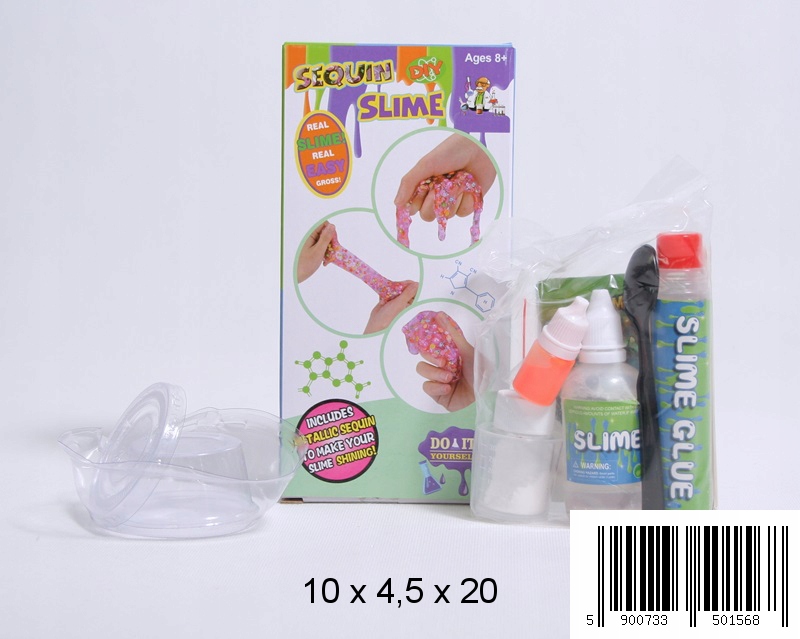 SLIME Zestaw do robienia glutów GLUT Z CEKINAMI - Midex | Sklep EMPIK.COM