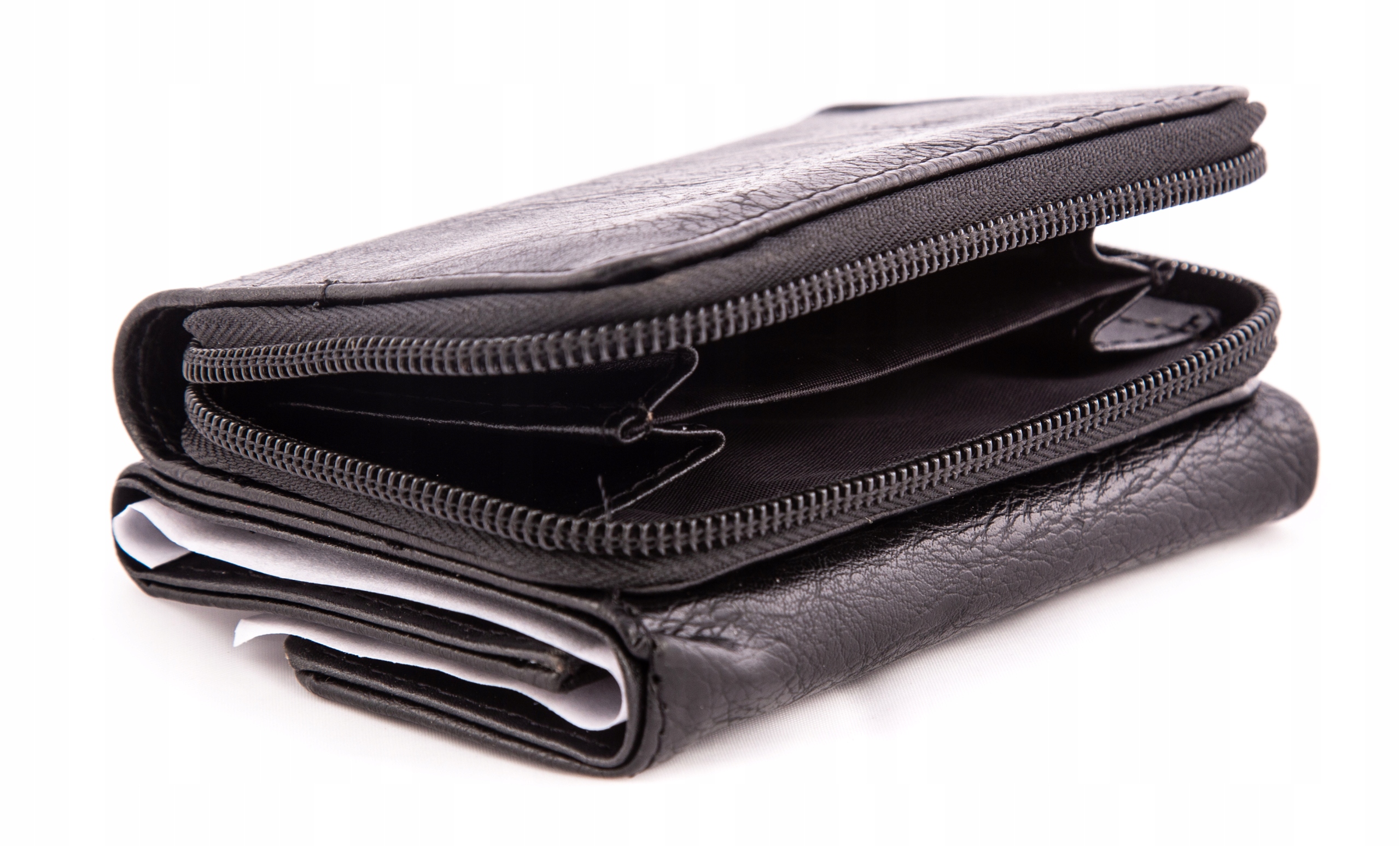 Czarny Portfel Kieszeń Na Monety Portmonetka - Midex | Sklep EMPIK.COM