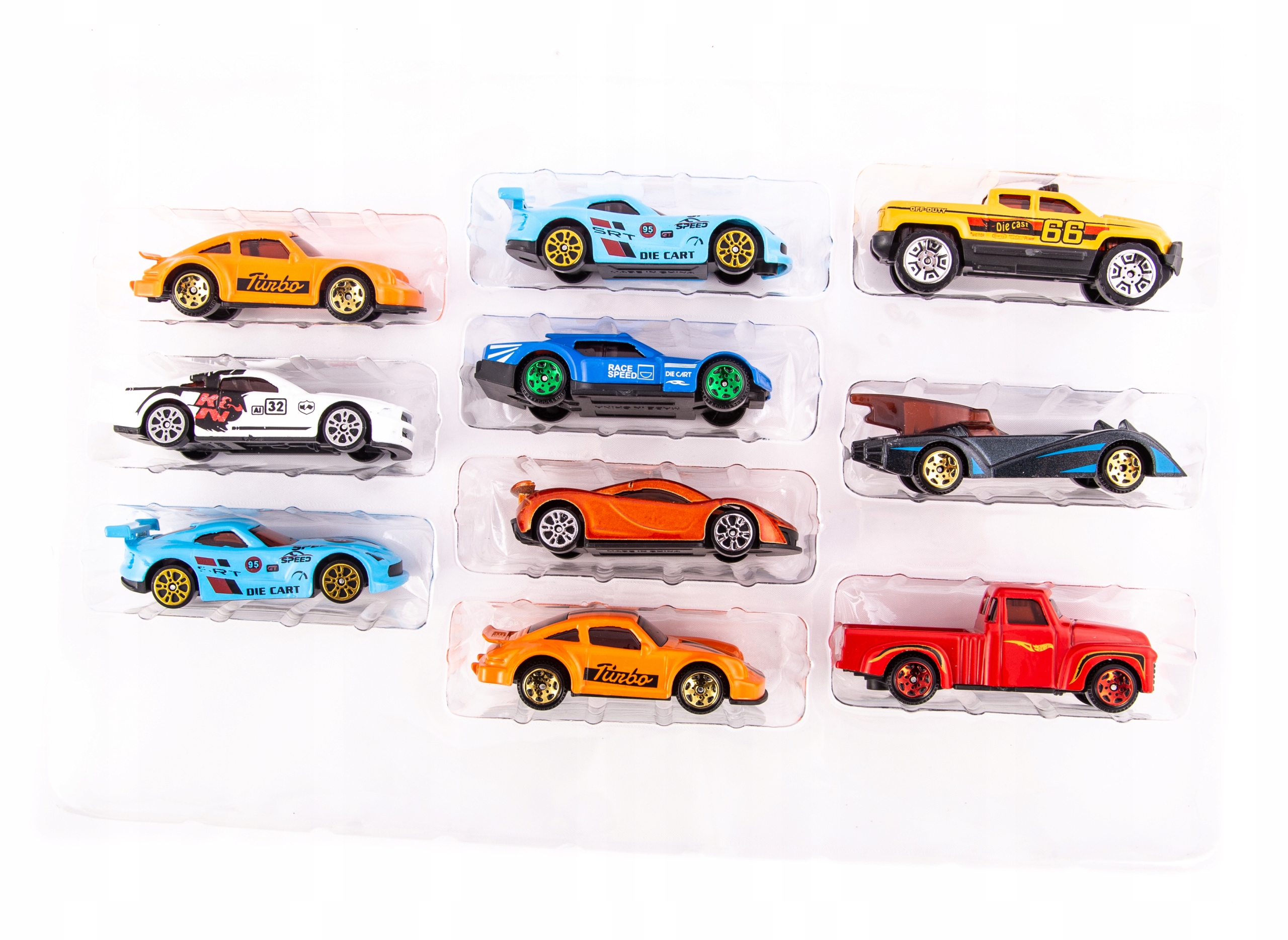 Metalowe Autka Wyścigowe Zestaw Resoraków 10Szt - Midex | Sklep EMPIK.COM
