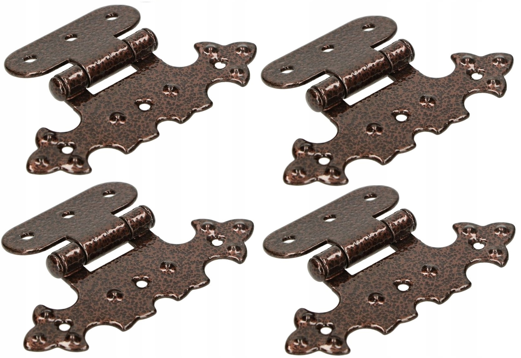 4X Zawias Meblowy Ozdobny Asymetryczny Stal Retro - Kotarbau | Sklep EMPIK.COM