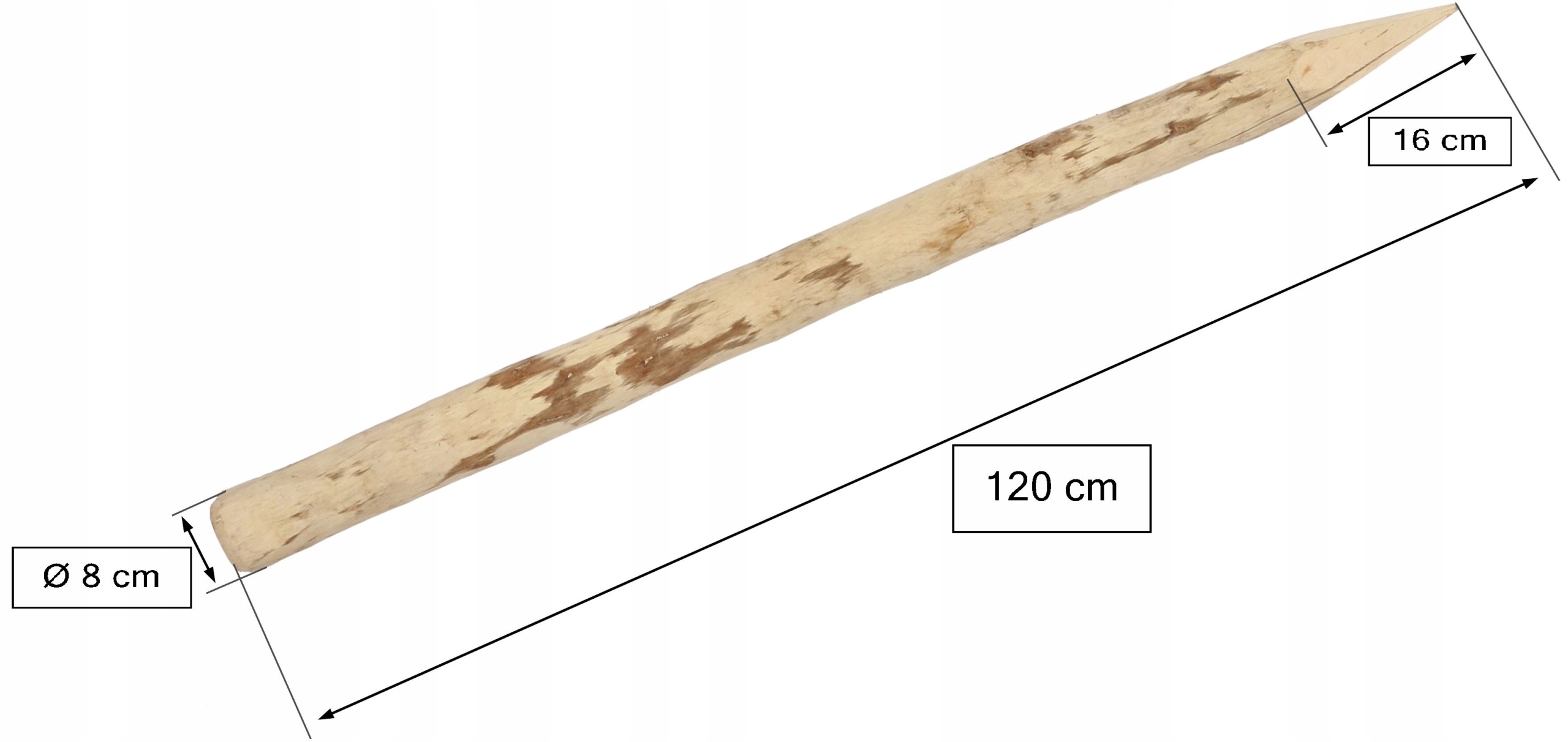 Palik Strugany Słupek Palisada Tyczka Drewno 120 - Kotarbau | Sklep ...