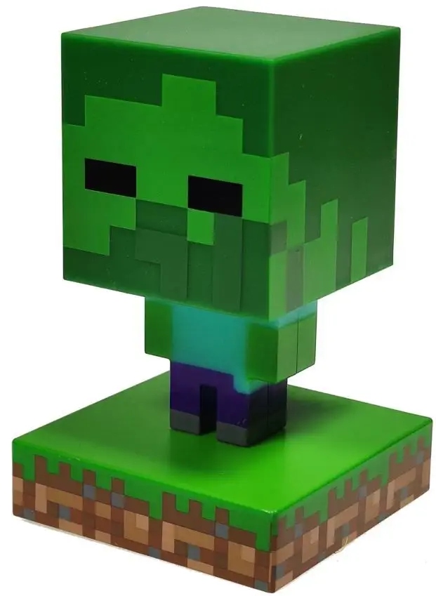 Lampka nocna MINECRAFT ZOMBIE 3D ICON - lampa LED - Paladone | Sklep ...