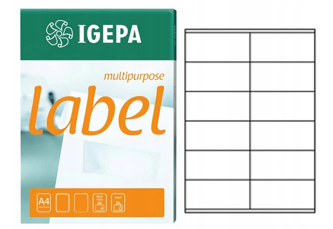 Etykiety Samoprzylepne Igepa 100 Szt 105X48 Mm - Igepa | Sklep EMPIK.COM