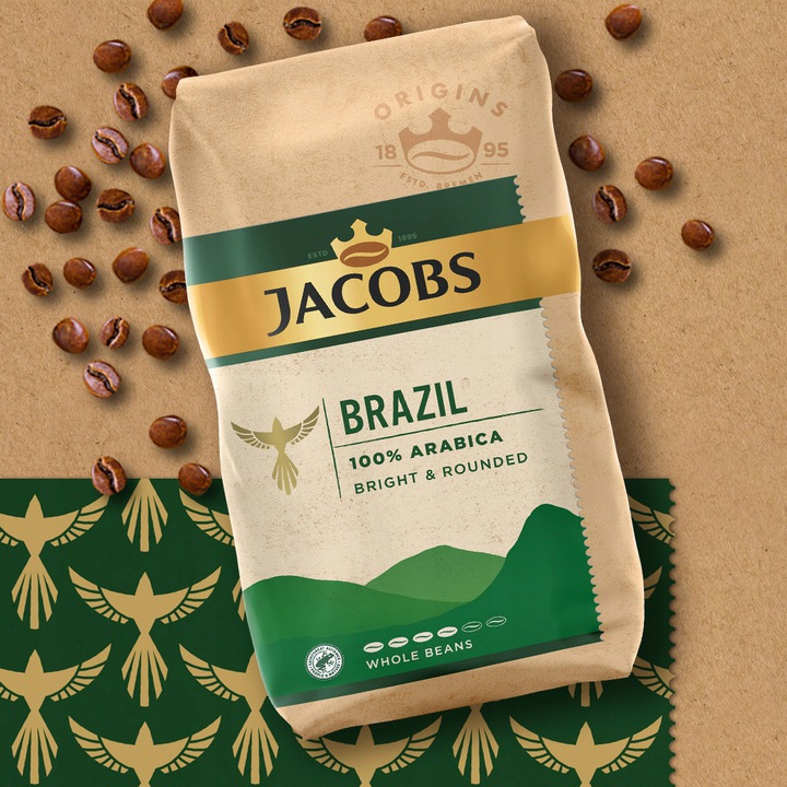 Jacobs, kawa ziarnista Brazil Arabica, 1kg - Jacobs | Sklep EMPIK.COM
