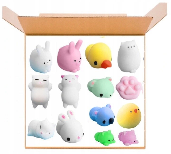 14 X Squishy Mochi Fidget Gniotki Pop It Gniotek - Inna marka | Sklep ...