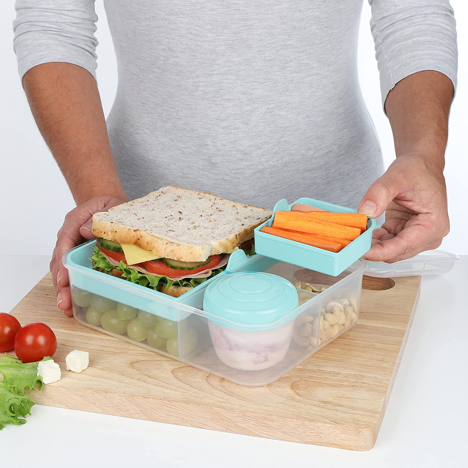 Lunchbox Z Przegródkami Pojemnik Śniadaniówka Duża - Inna marka | Sklep ...