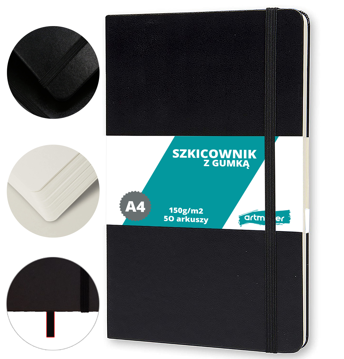 Szkicownik A4 Blok Twarda Oprawa Notatnik 50Ark. - Artmaker | Sklep EMPIK.COM