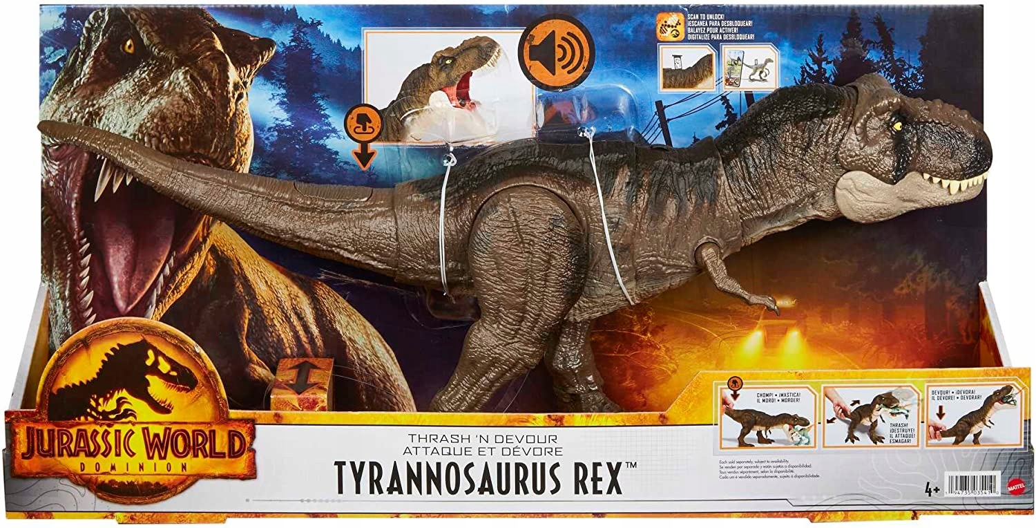 Jurassic World Tyrannosaurus Rex Mega Ryk 53Cm - Jurassic World | Sklep ...