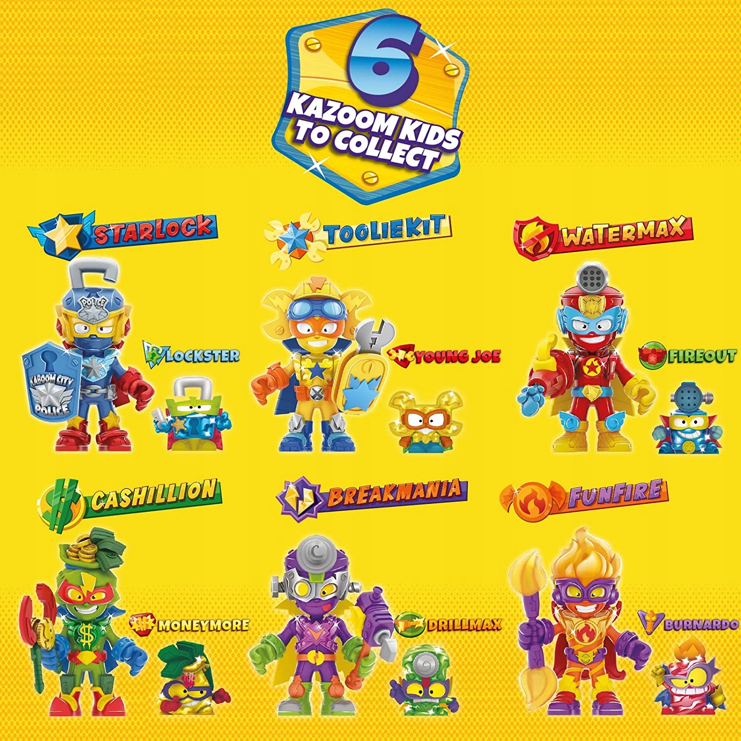 Super Zings Seria 10 Things Kazoom Kid Resuce Force Cały Zestaw, Magic ...