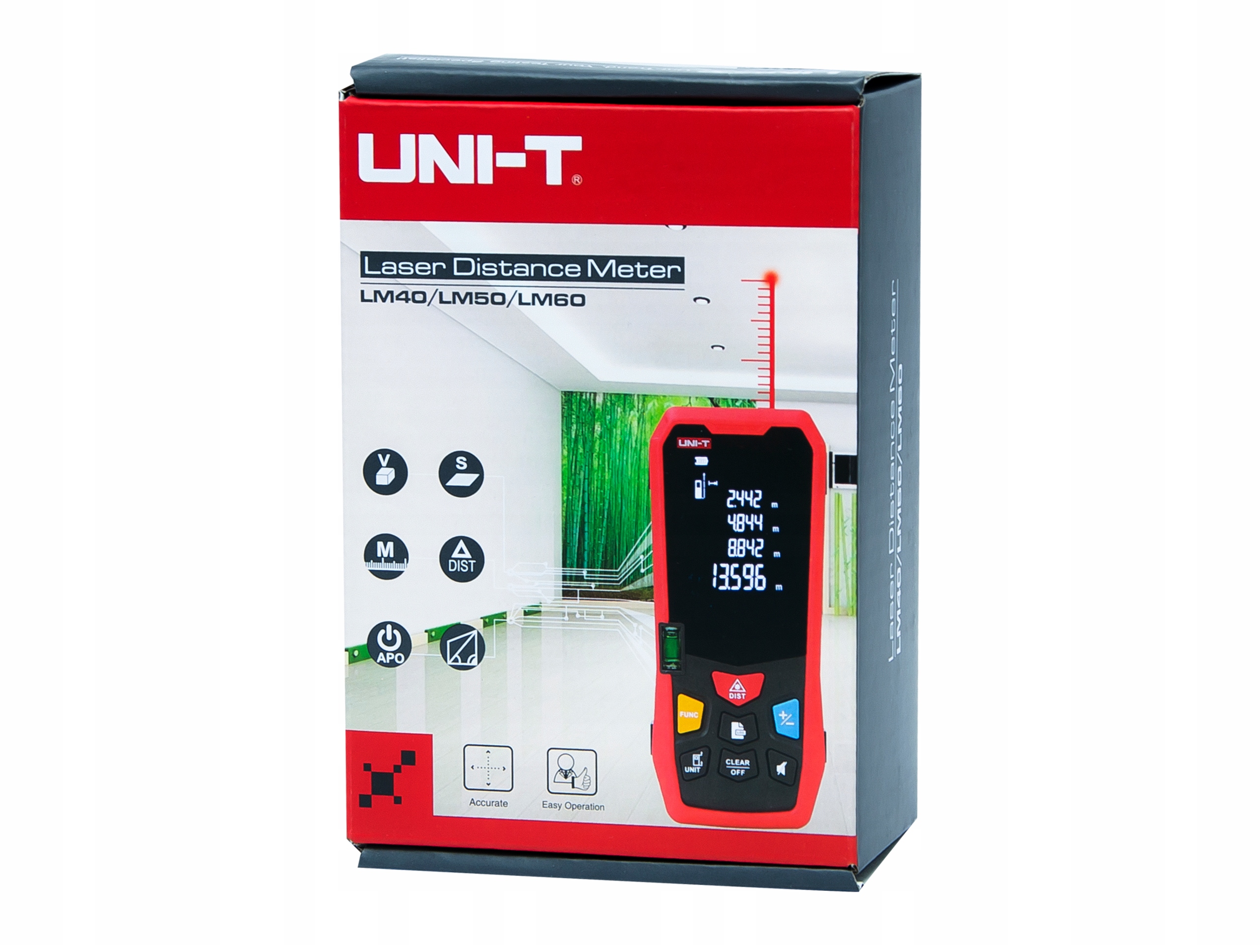 Dalmierz Laserowy Miernik Cyfrowy Miara 40M Zestaw - Uni-T | Sklep EMPIK.COM