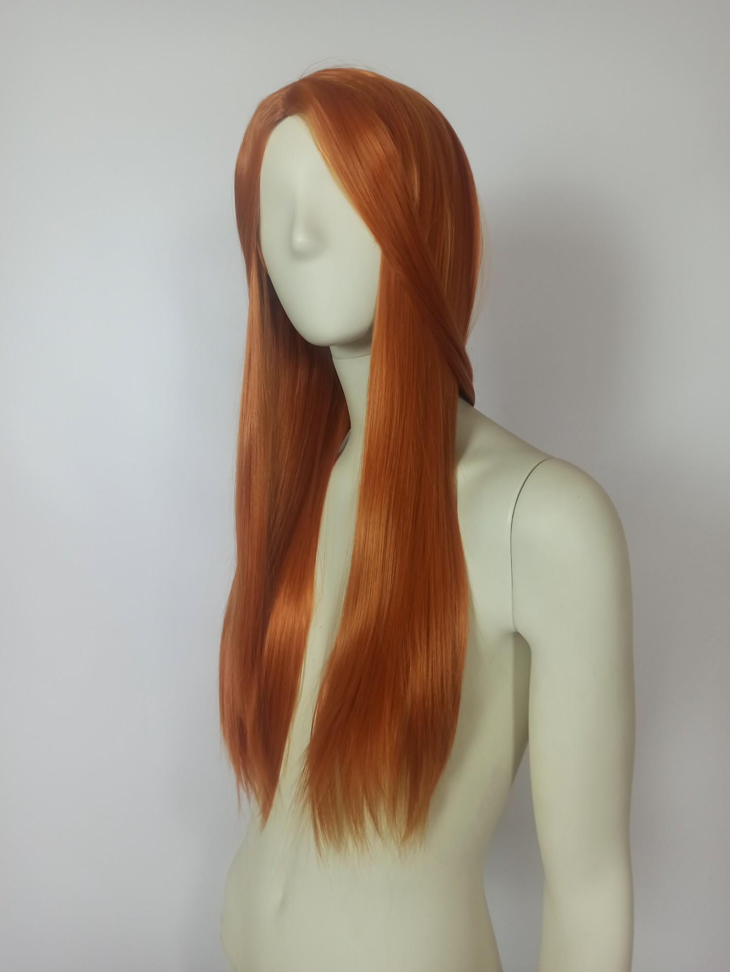 Peruka Bez Grzywki Ruda Pomarańczowa Cosplay Długa - Wonderlandia ...