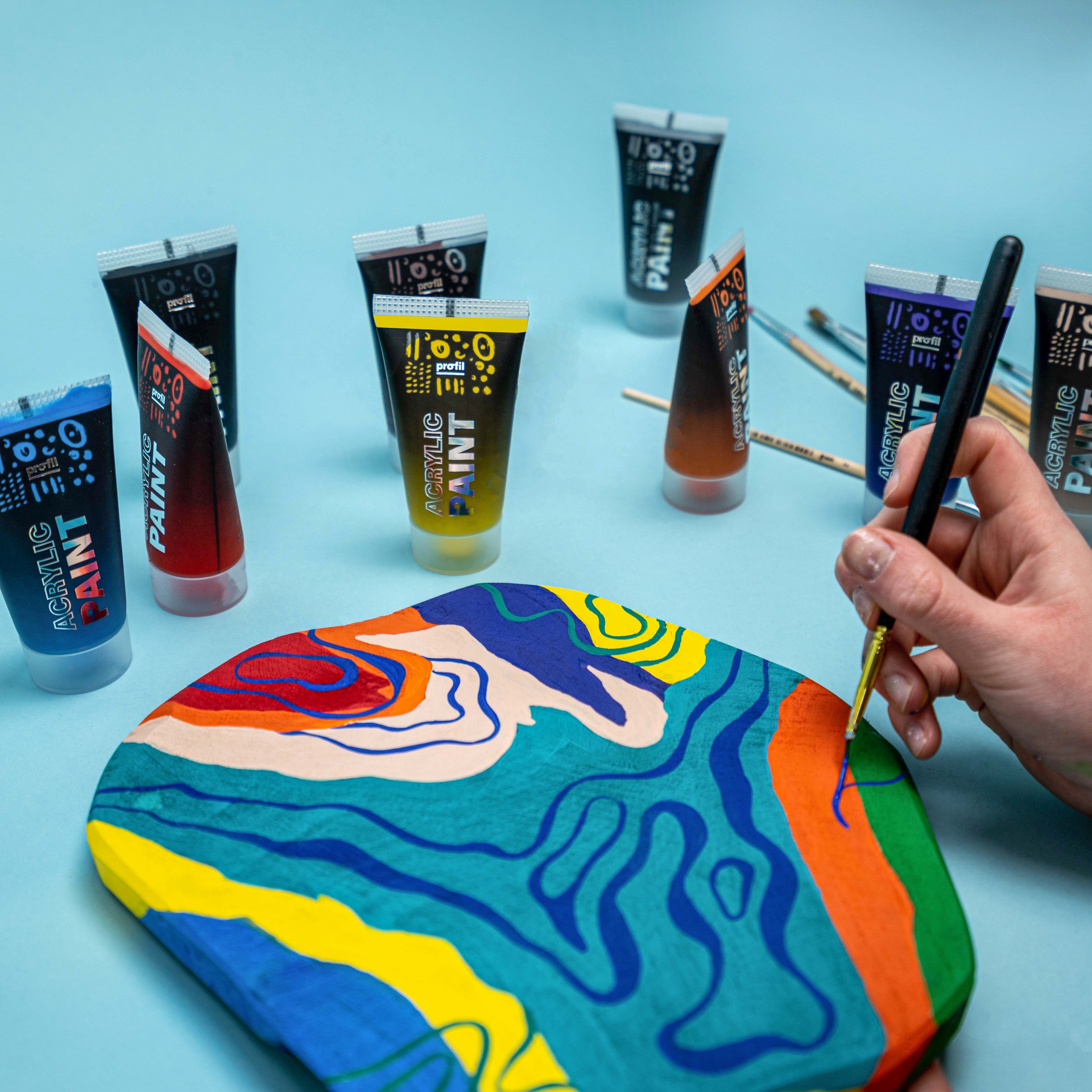 Profil Acrylic Paint Farba Akrylowa Cielista Tubka 50 Ml Do Malowania ...