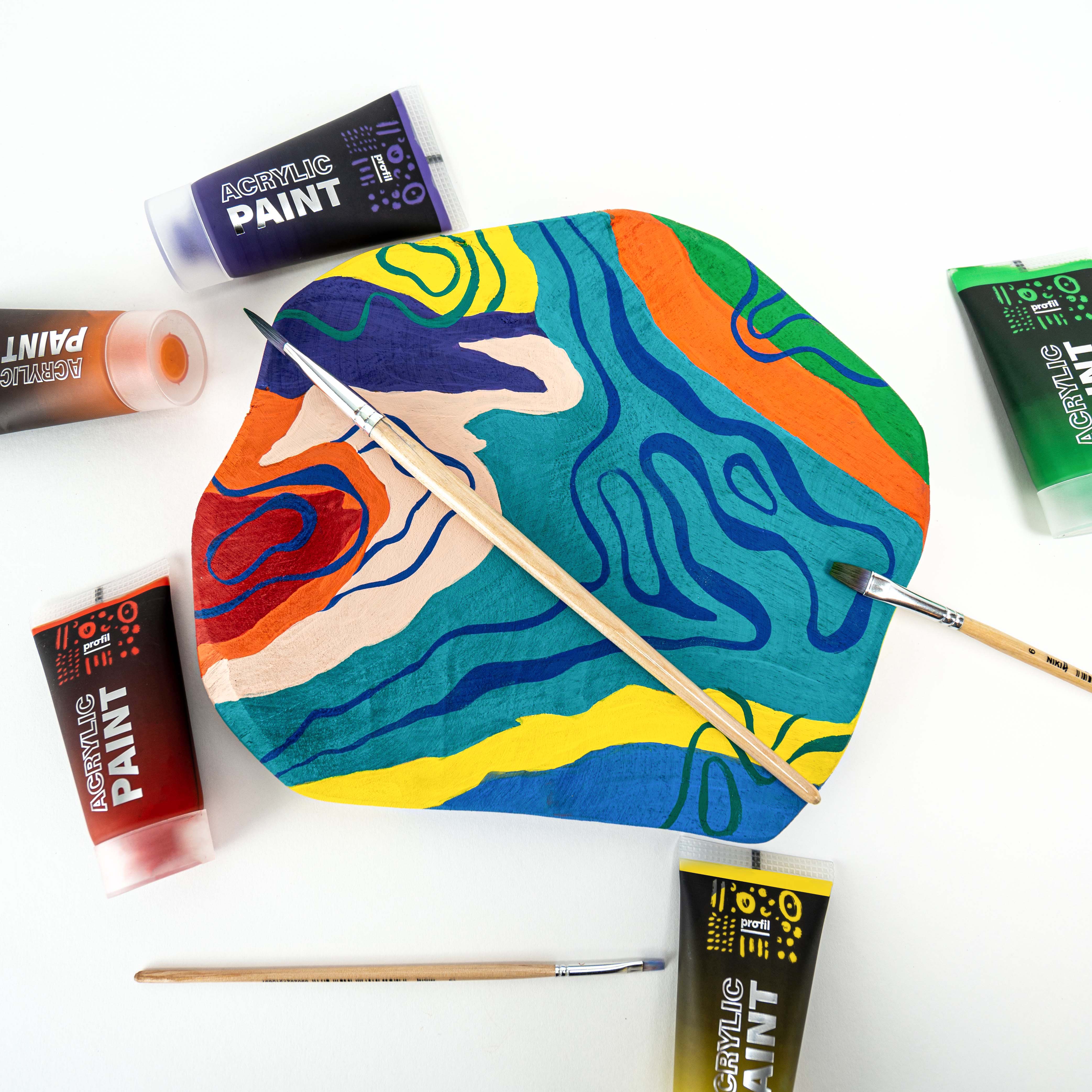 Farby Akrylowe Zestaw Profil Acrylic Paint - 14 Akryli W Tubkach 50 Ml ...