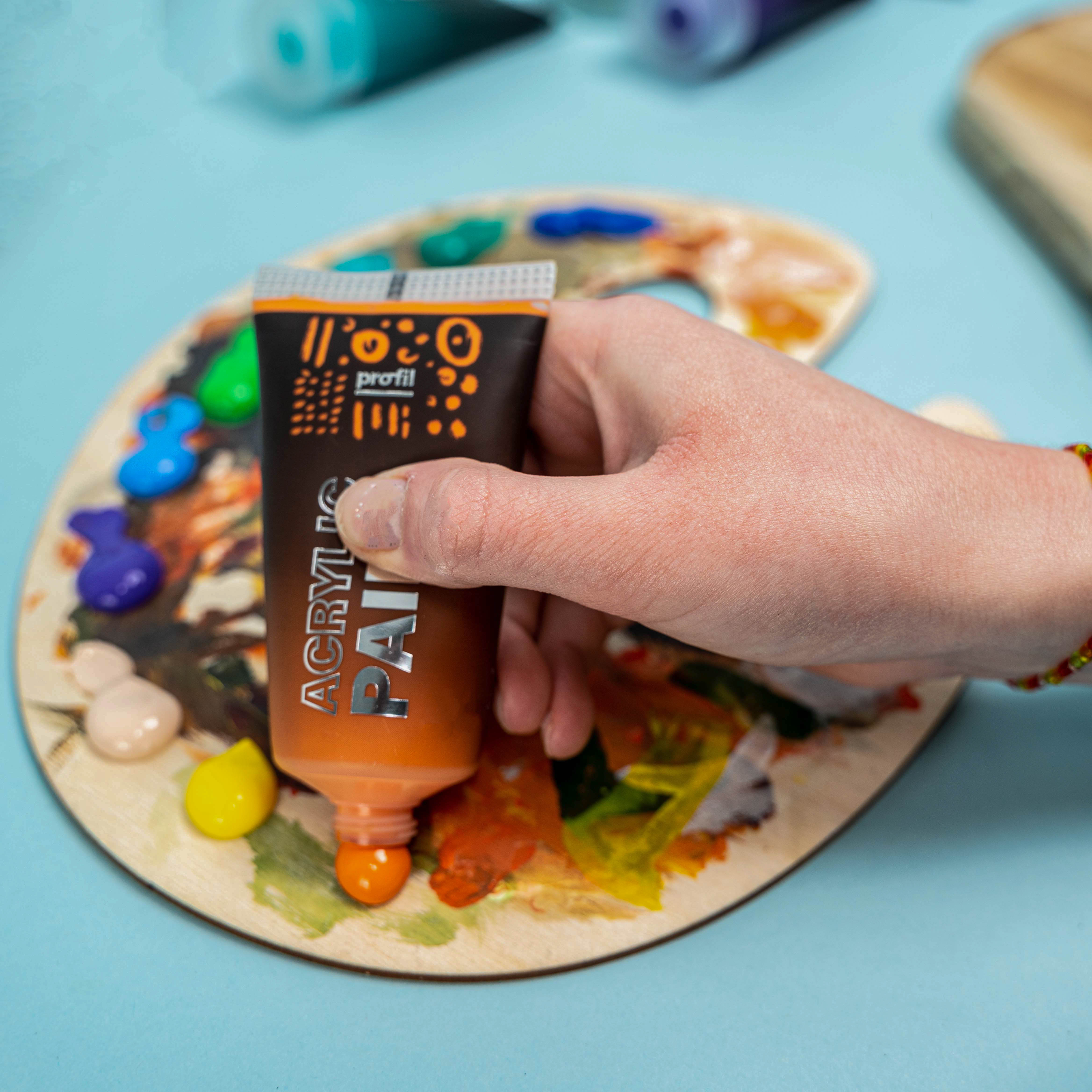 Profil Acrylic Paint Farba Akrylowa Biała Tubka 50 Ml Do Malowania ...