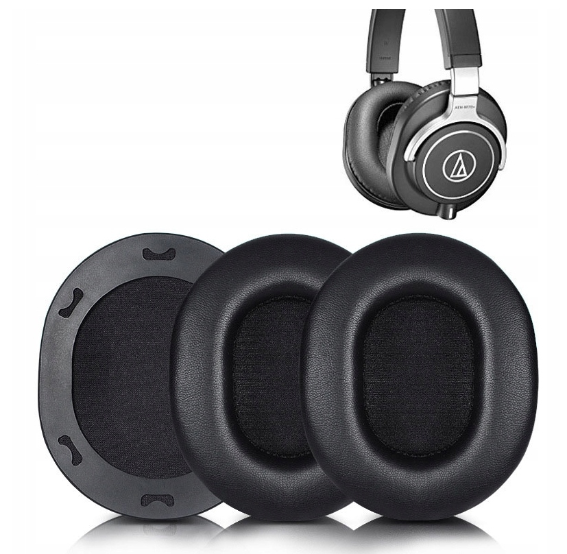 NAUSZNIKI GĄBKI PADY DO SŁUCHAWEK AUDIO-TECHNICA ATH-M70X M70 JAKOŚĆ ...