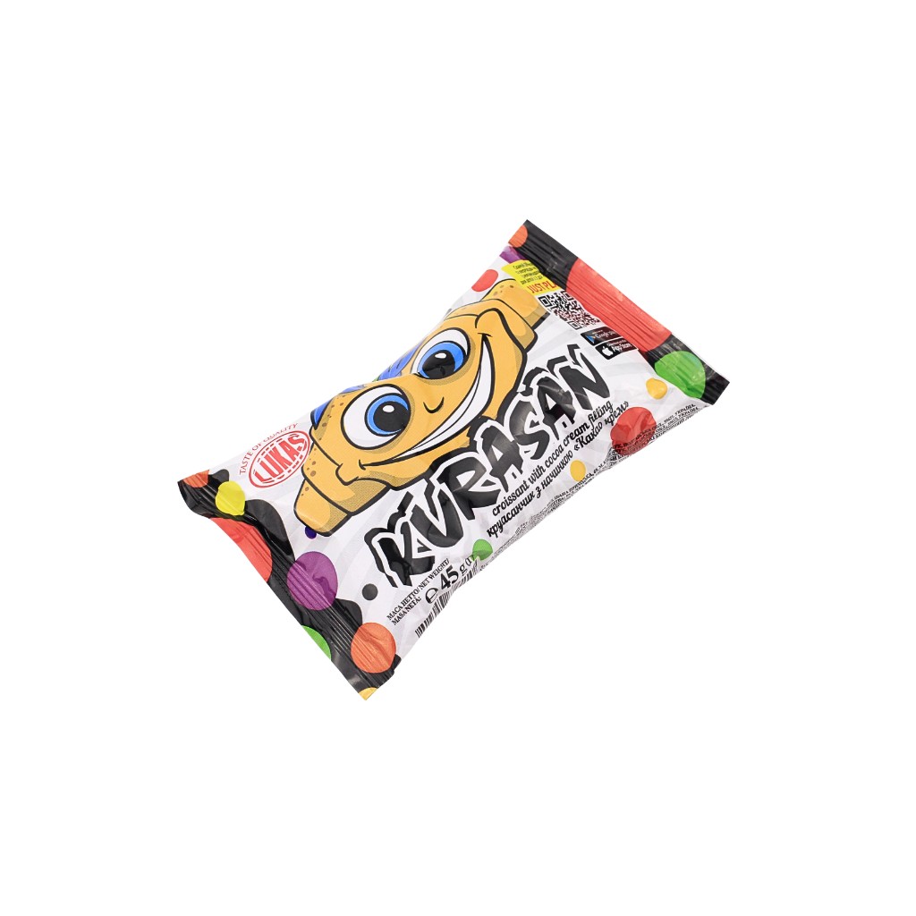 Rogalik z nadzieniem kakaowym Kurasan 45g - Foodex24.pl