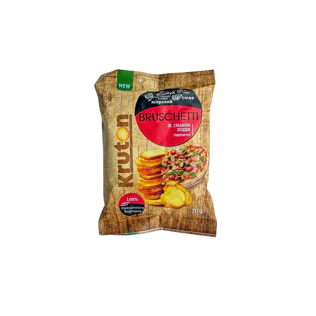 Grzanki Brusketty o smaku pizzy "Kruton" 70g - Best-Market.pl