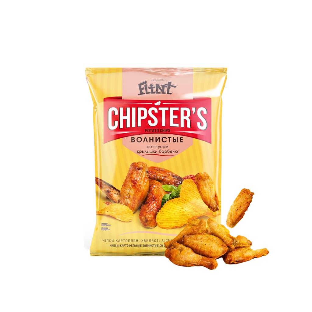 Chipsy karbowane skrzydełka BBQ "Chipster's" 60g - Foodex24.pl