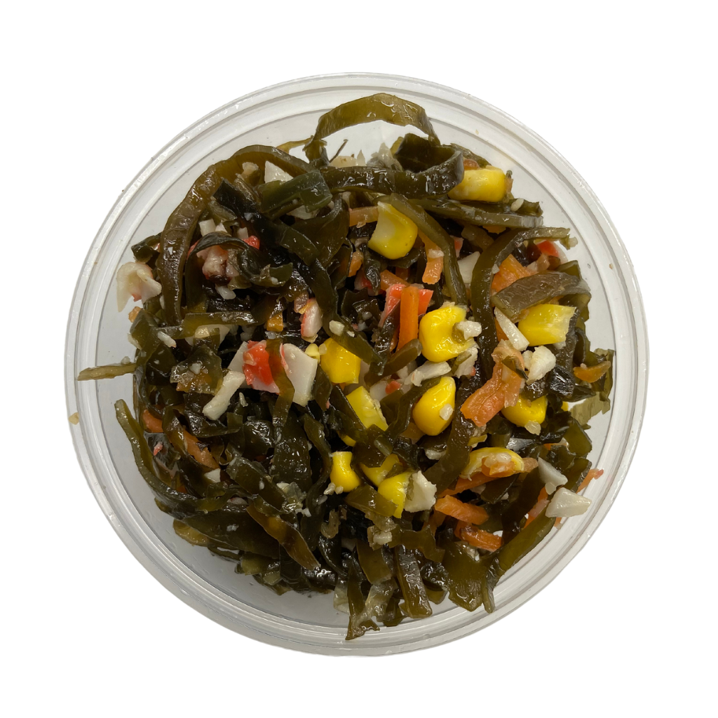 Algi morskie sałatka z mięsem kraba i kukurydzą (100g) luz - Foodex24.pl