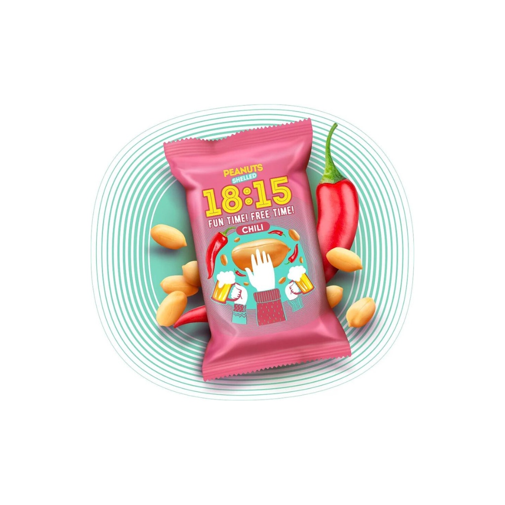 Orzeszki ziemne o smaku chili "Fun time! Free time!" 100g - Foodex24.pl