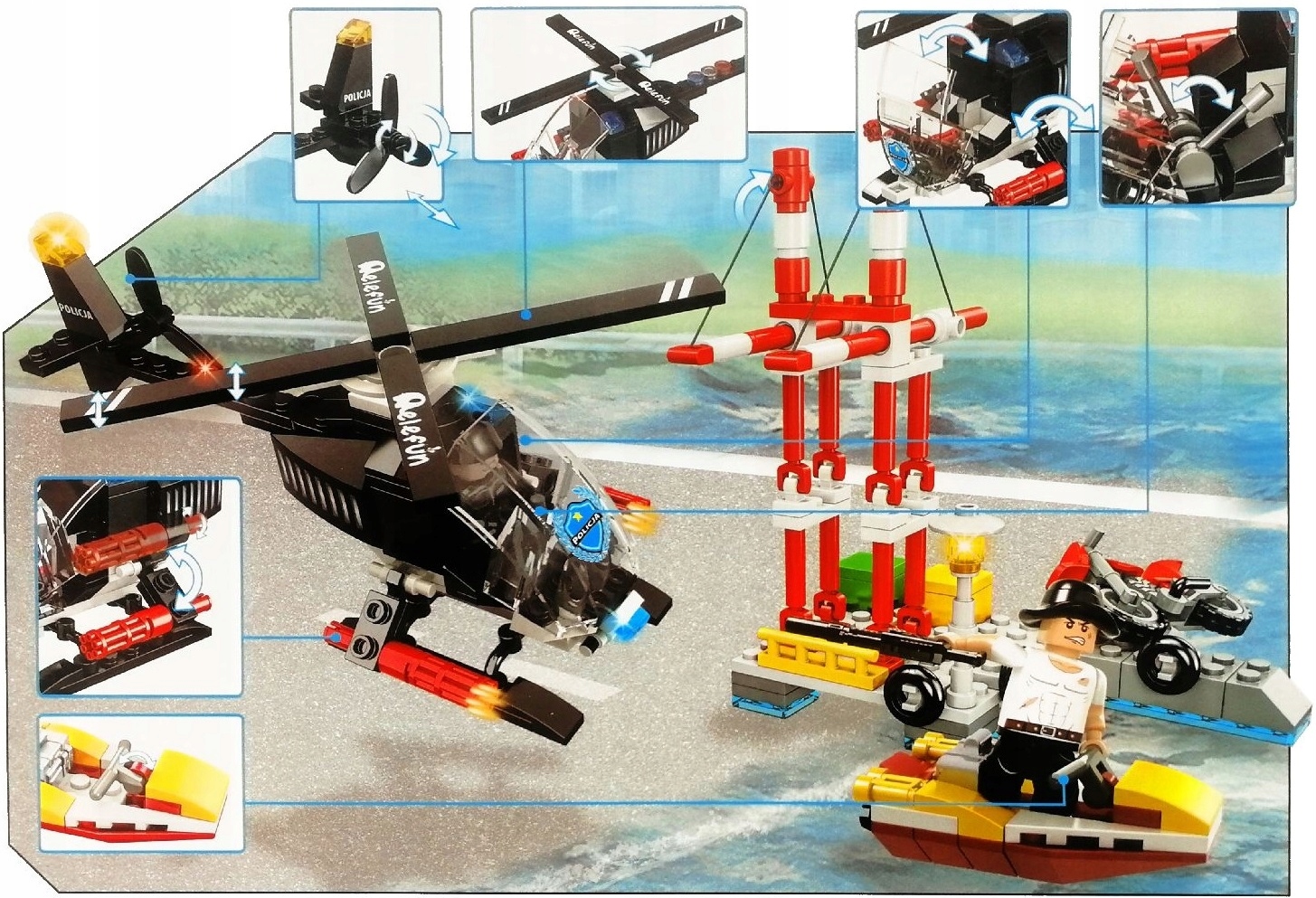 Elefun Klocki Policja Helikopter Policyjny C0519A - Elefun | Sklep ...