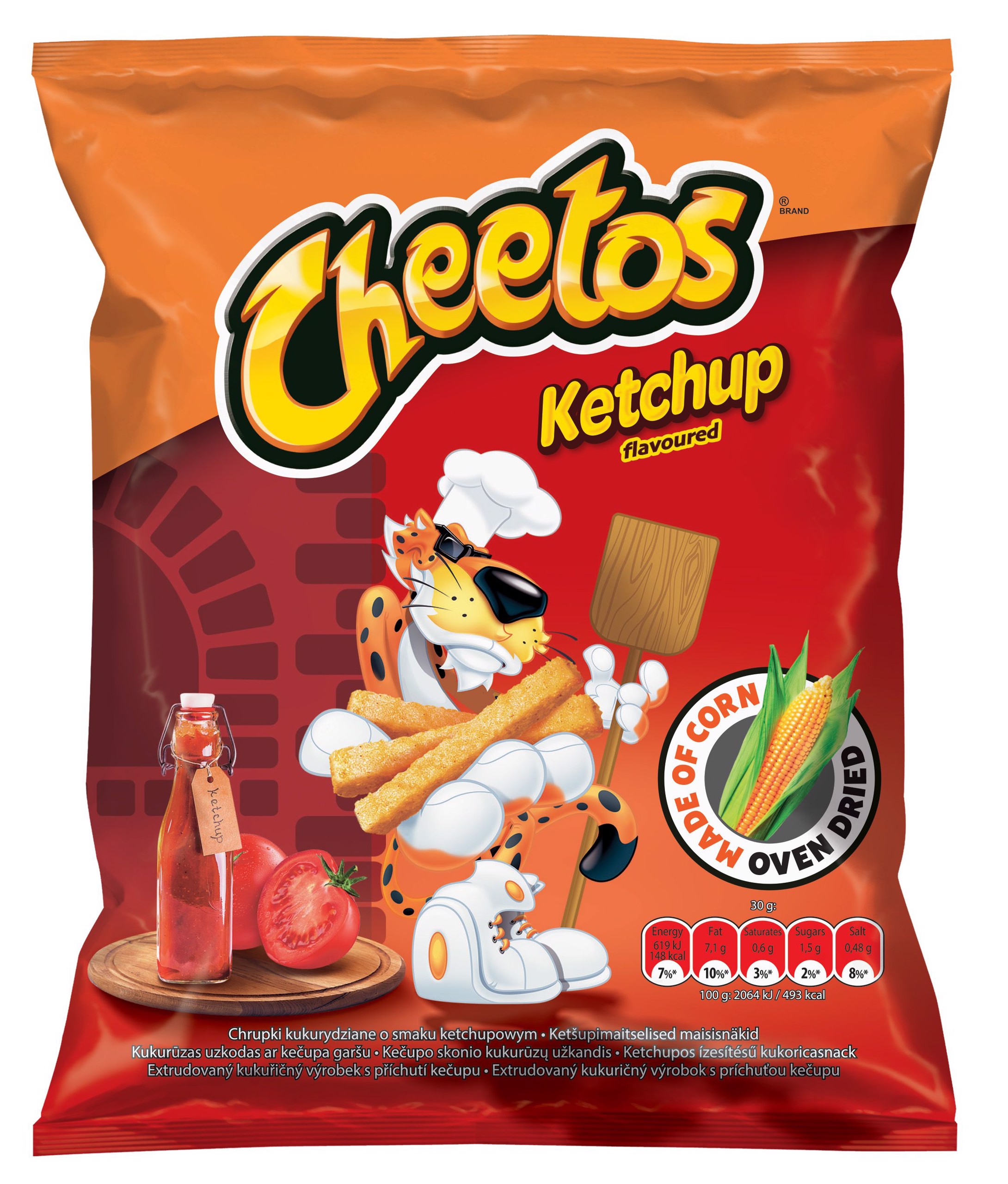 Kup Cheetos Chrupki kukurydziane o smaku ketchupowym 43 g x 3 sztuk na ...