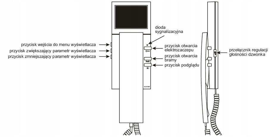 Monitor cyfrowy Elfon Optima OP-VM3v2 biały - ADVICE TECH | Sklep EMPIK.COM