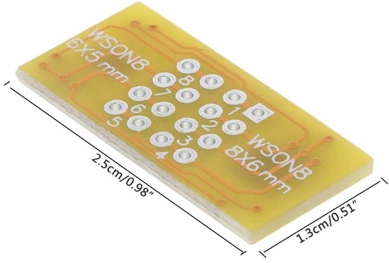 Adapter smd WSON8 ANDK QFN8 DFN8 do DIP - Arena.pl