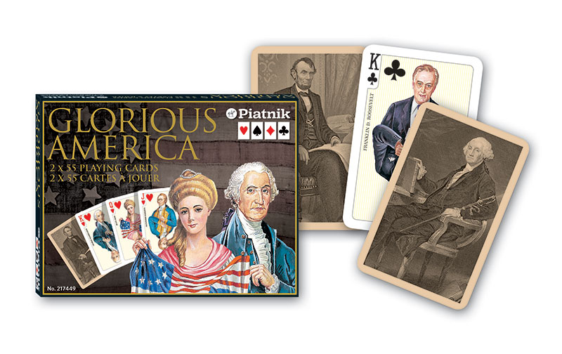 KARTY DO GRY PIATNIK LUX GLORIOUS AMERICA - Piatnik | Sklep EMPIK.COM