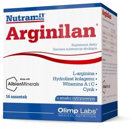 Suplement diety, Olimp, Arginilan wspomaga gojenie ran, 14 sasz ...
