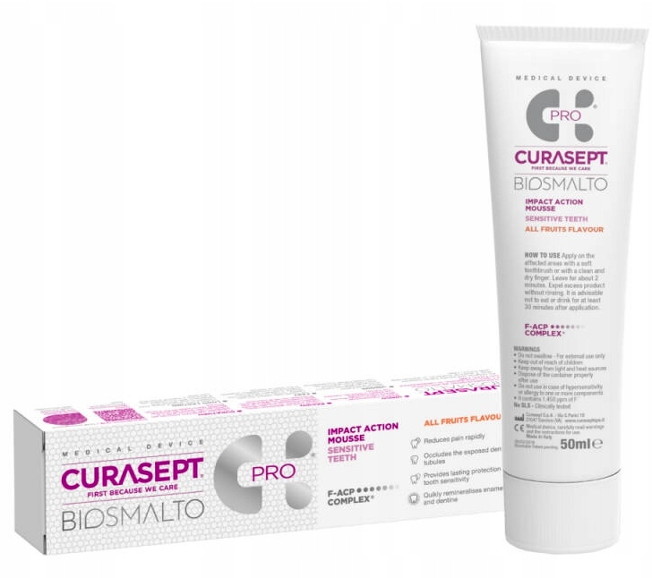 Curasept, Biosmalto Mus, Pasta Do Zębów Wrażliwych | Sklep EMPIK.COM