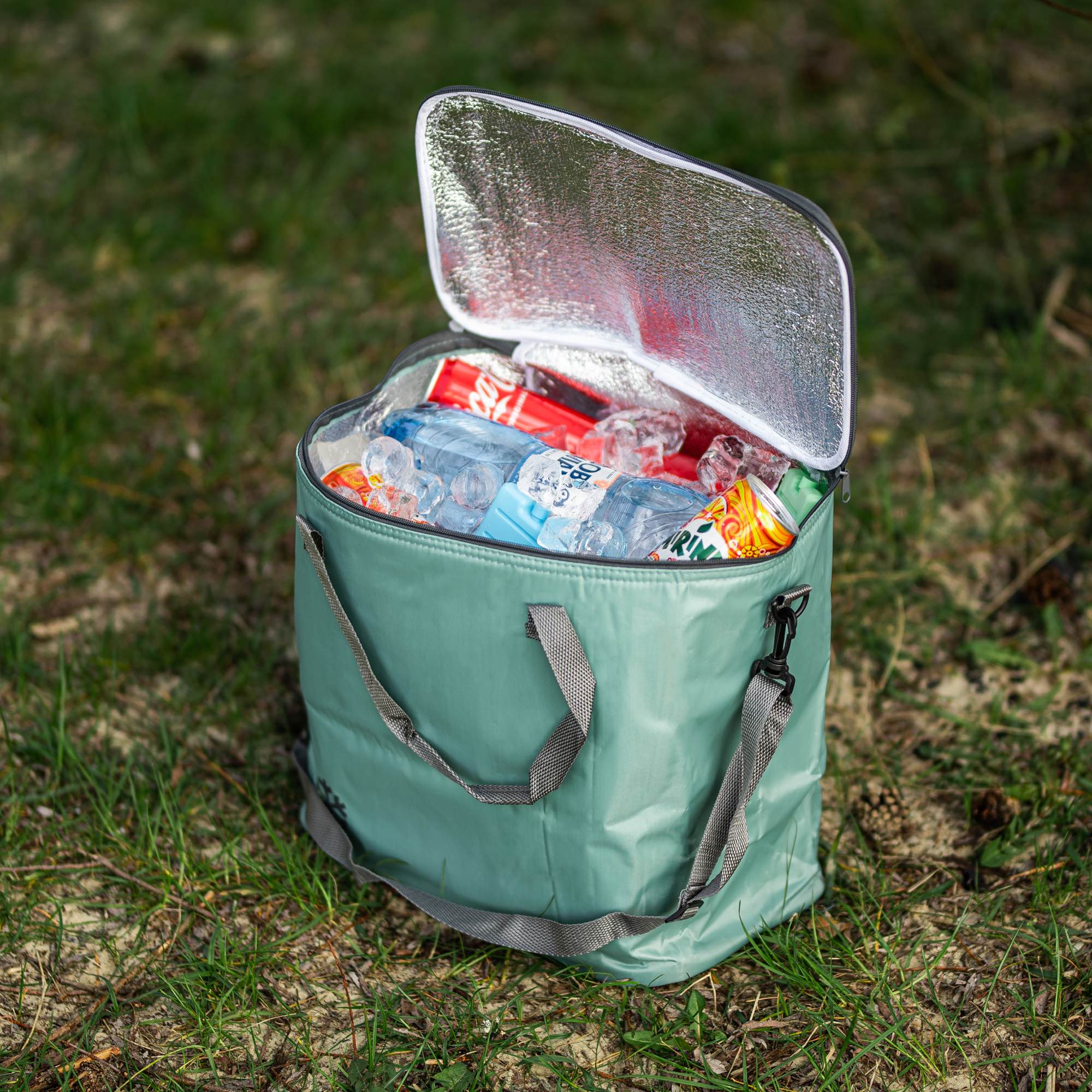 Torba Termiczna Turystyczna Plażę Termoizolacyjna 24 L Zielona - EDANTI ...